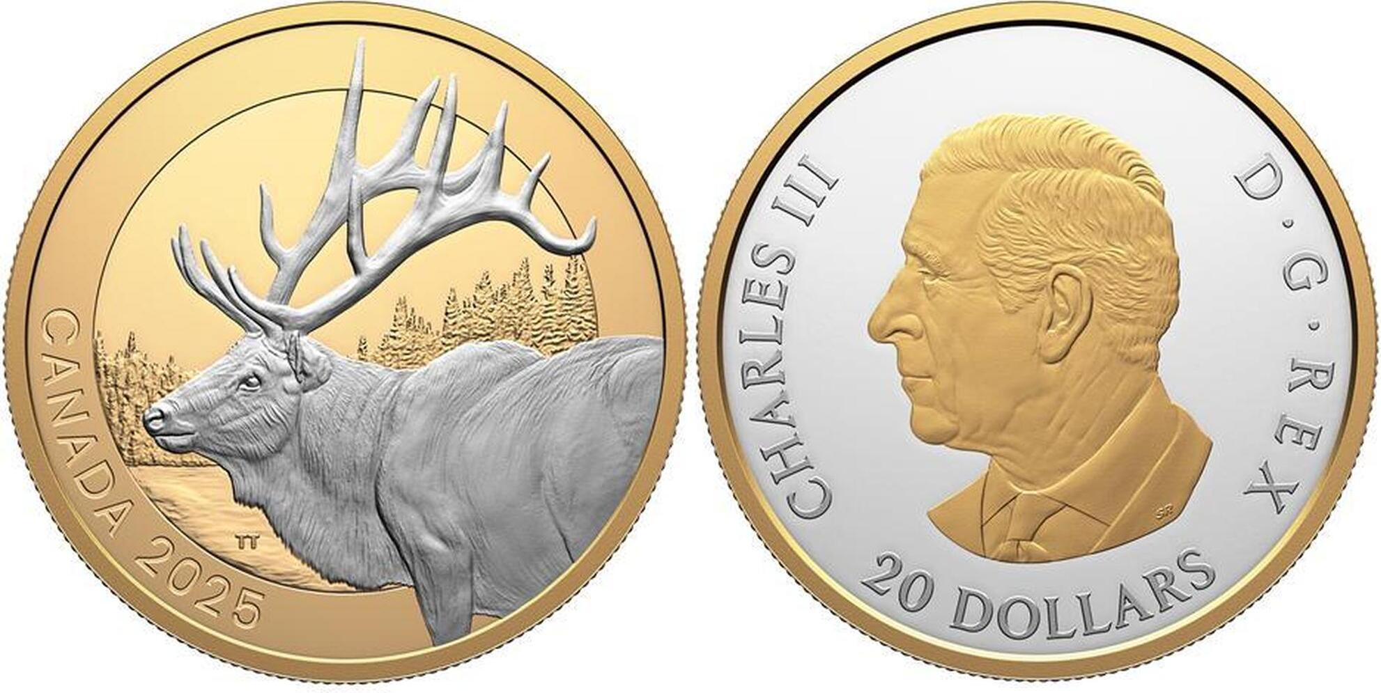 20 Dollars ELK Animal Portraits Silver Coin 20$ Canada 2025 Proof | MA ...