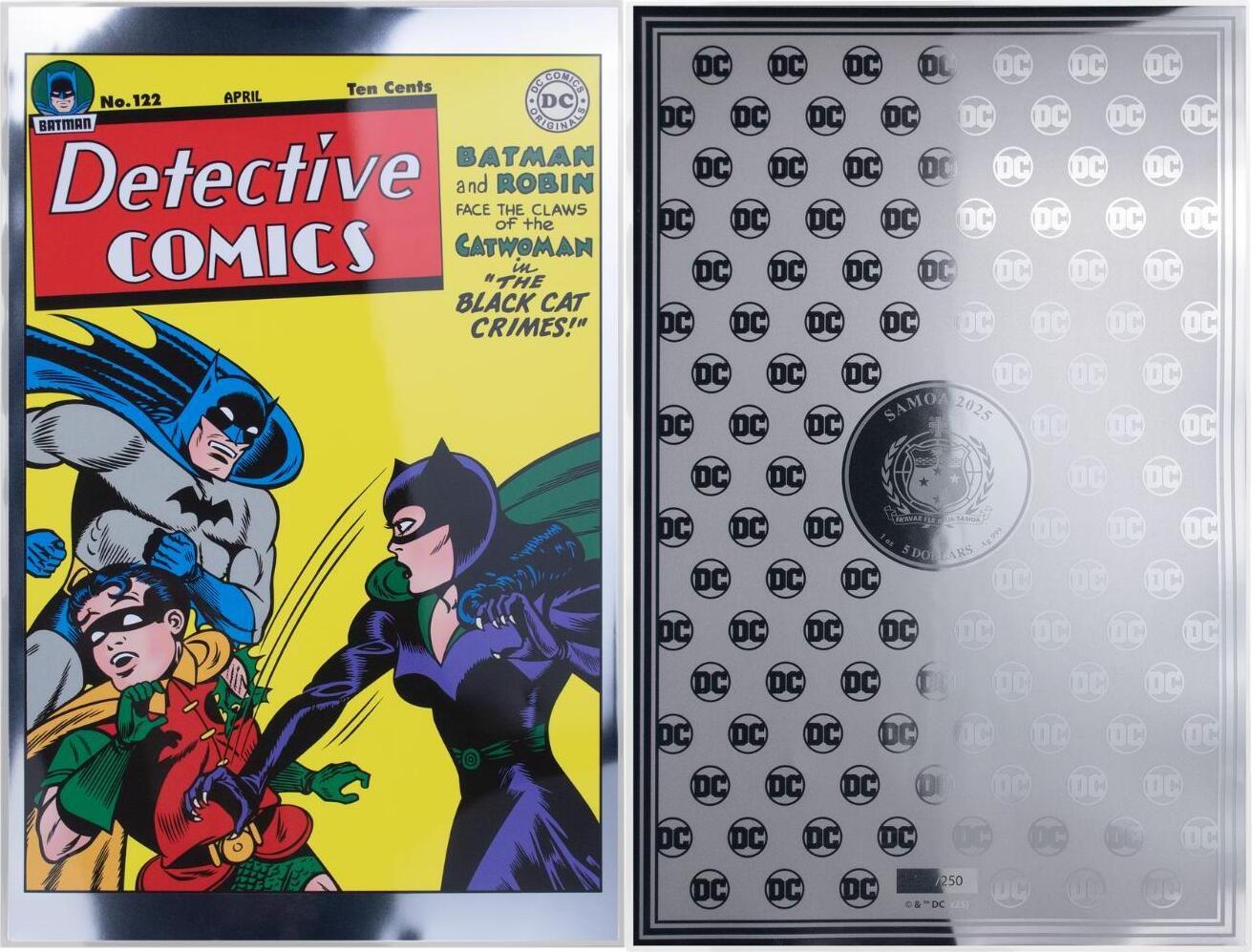 5 Dollars DETECTIVE COMICS 122 DC Comics Iconic Covers 1 Oz Silver Foil ...