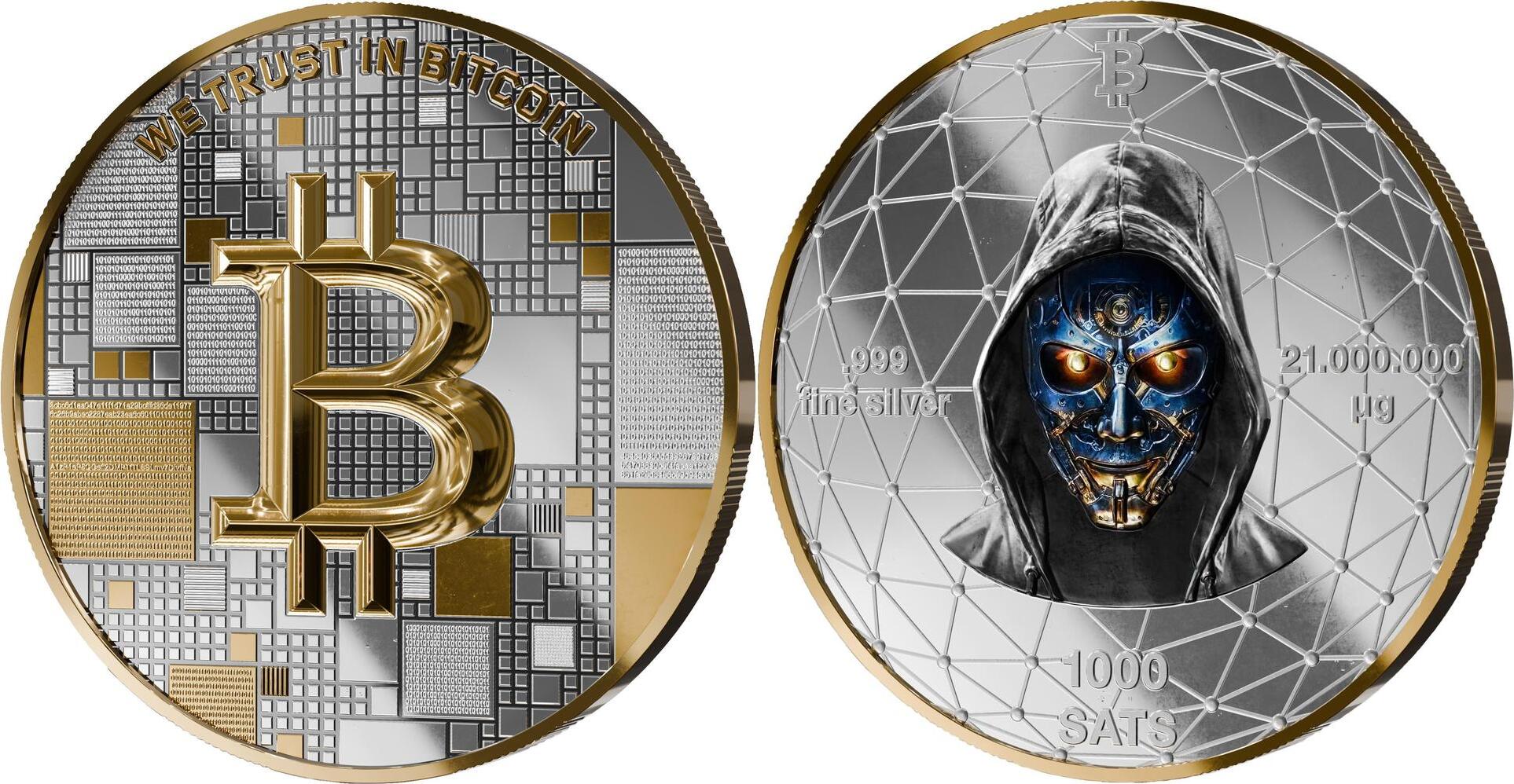 1000 Satoshi OCTOPUS Satoshi Bitcoin Silver Medal 2025 Prooflike | MA-Shops