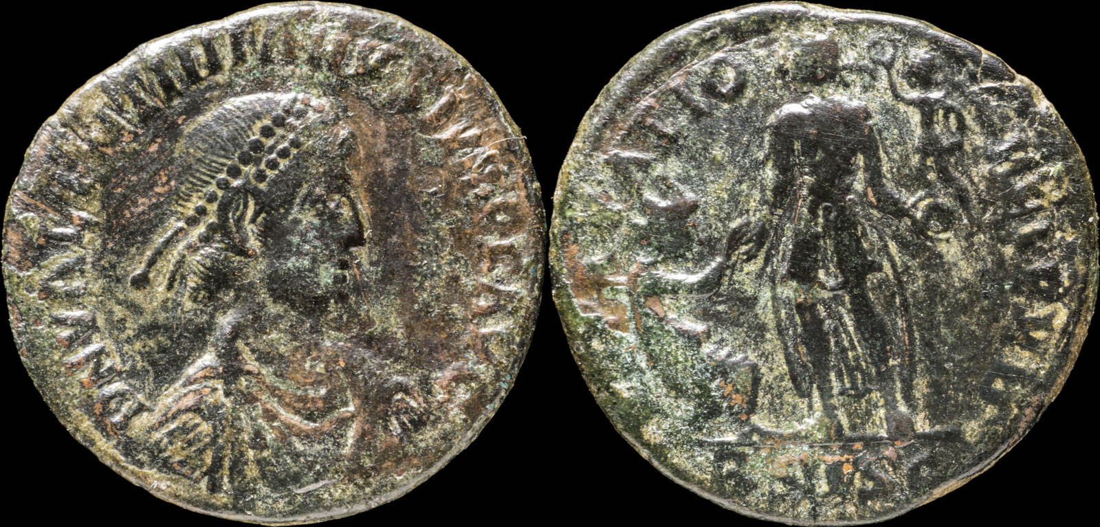 Roman Empire Valentinian I- REPARATIO REIPVB, Siscia - 23 mm / 4.50 gr ...
