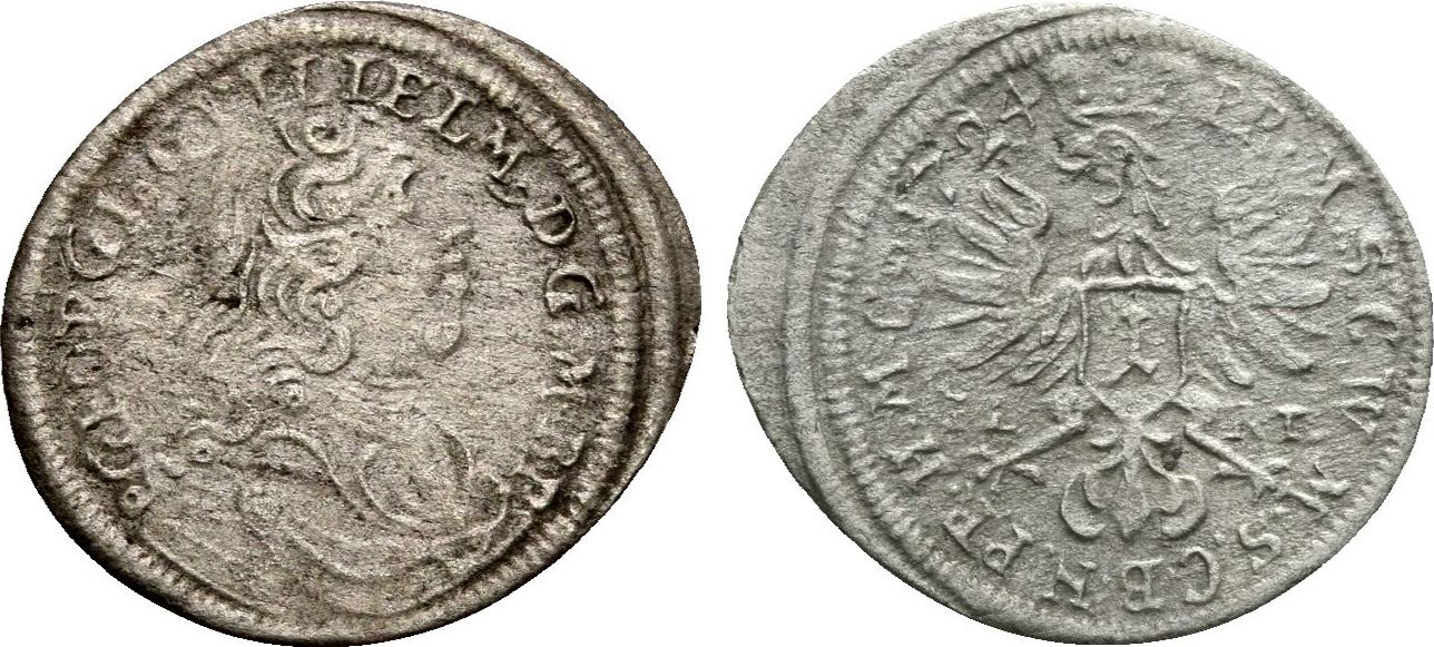 Brandenburg Bayreuth: 1 Kreuzer 1724 IL-RT Georg Wilhelm, 1712-1726: VF ...