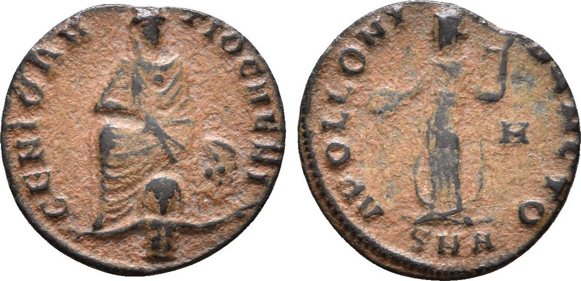 Antike Römisches Kaiserreich: Follis Antiochia am Orontes Zeit Max. II ...