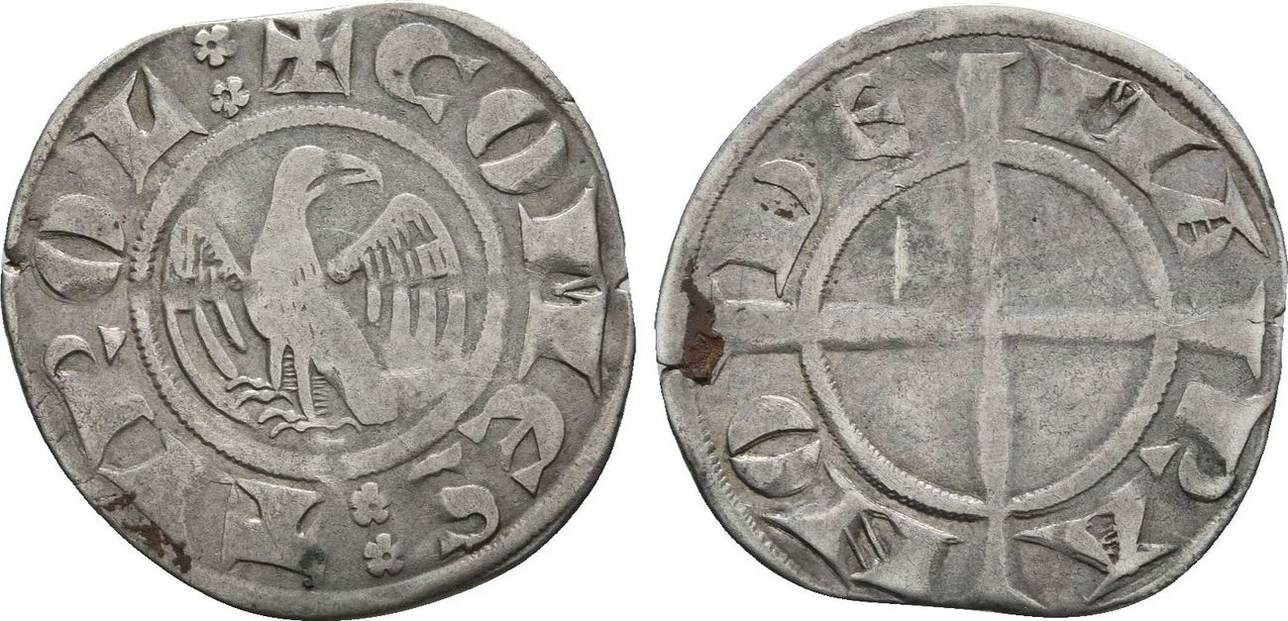 Tirol: Adlergroschen Meran 1259-75 Meinhard II, 1257-1295: VF | MA-Shops