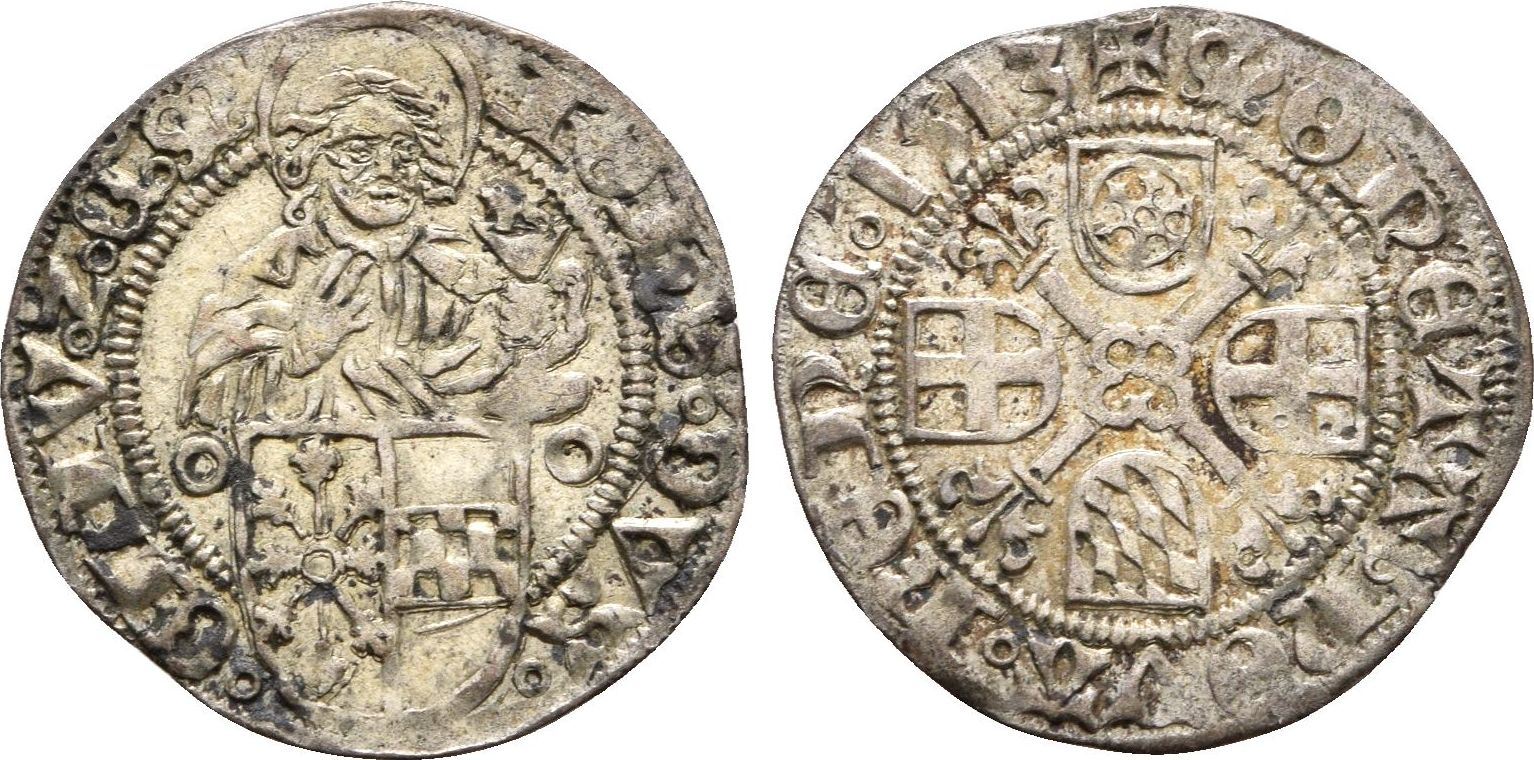 Jülich Kleve Berg: Schilling ( 1/2 Albus ) Mülheim 1513 Johann III ...