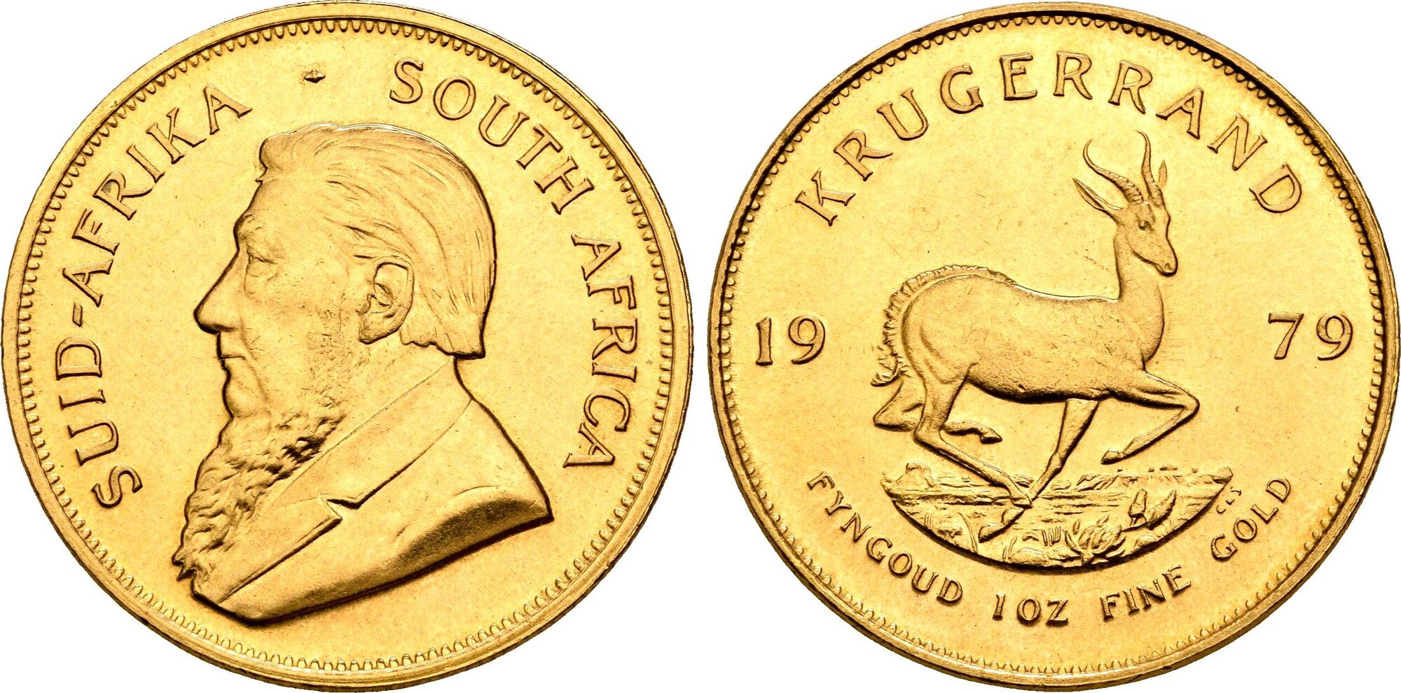 Südafrika: 1 Unze Krügerrand GOLD 1979 CH UNC, Kratzer | MA-Shops