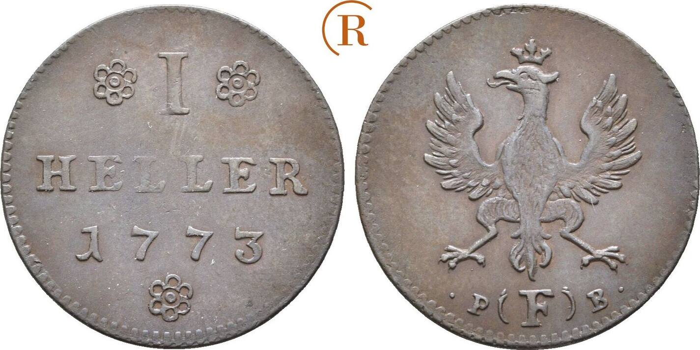 Frankfurt Stadt: 1 Heller 1773 AU | MA-Shops