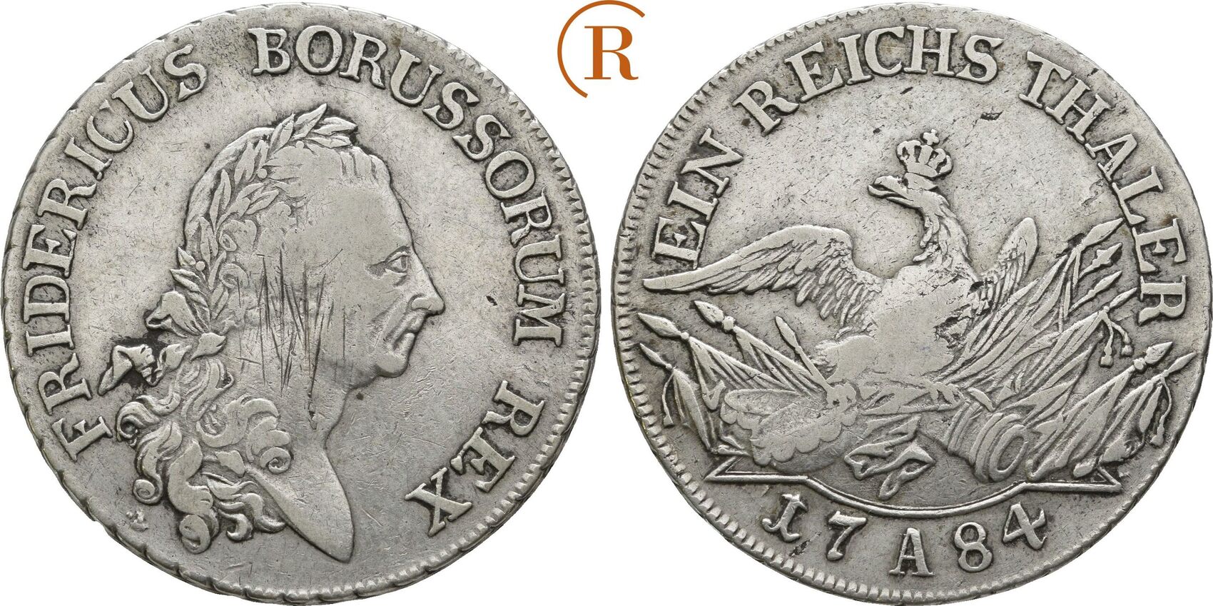 Preussen: Taler Berlin 1784 A Friedrich II. der Große, 1740-1786: VF ...