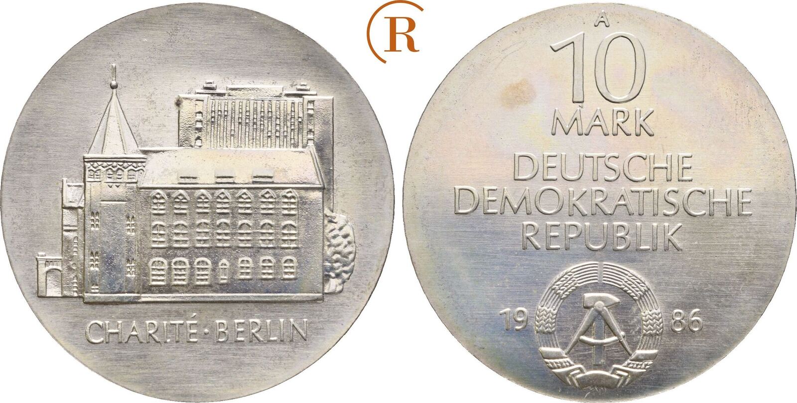 DDR: 10 Mark Charite Berlin 1986 BU | MA-Shops