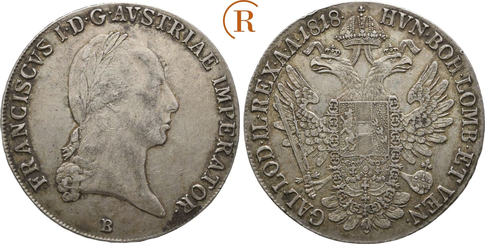 Habsburg: Taler Kremnitz 1818 B Franz II, 1792-1835: VF | MA-Shops