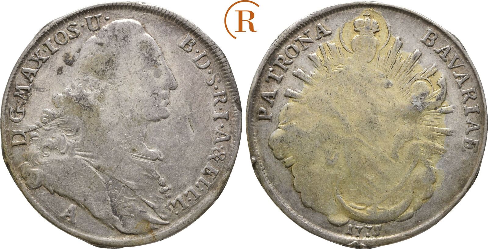 Bayern: Taler, Madonnentaler Amberg 1775 A Maximilian III. Joseph, 1745 ...