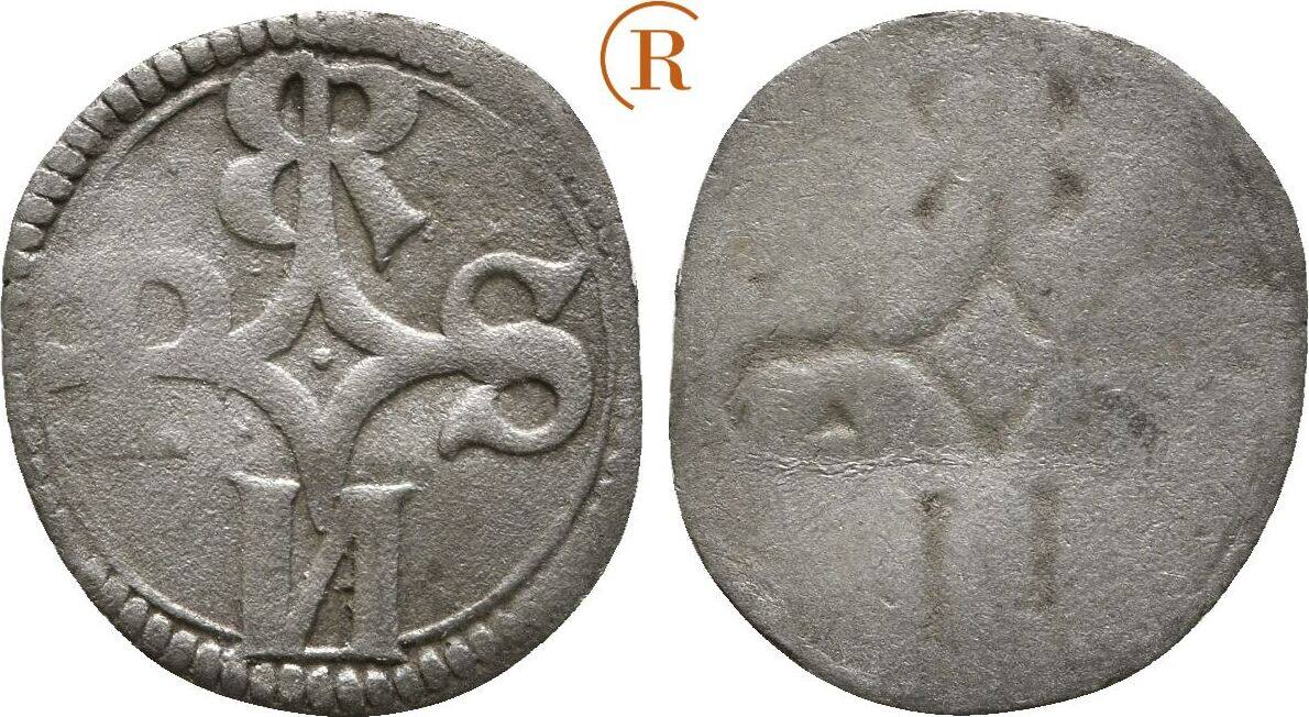 Würzburg Bistum: Einseitiger Pfennig o.J. Rudolf II. von Scherenberg, 1466-1495: VF gut ...