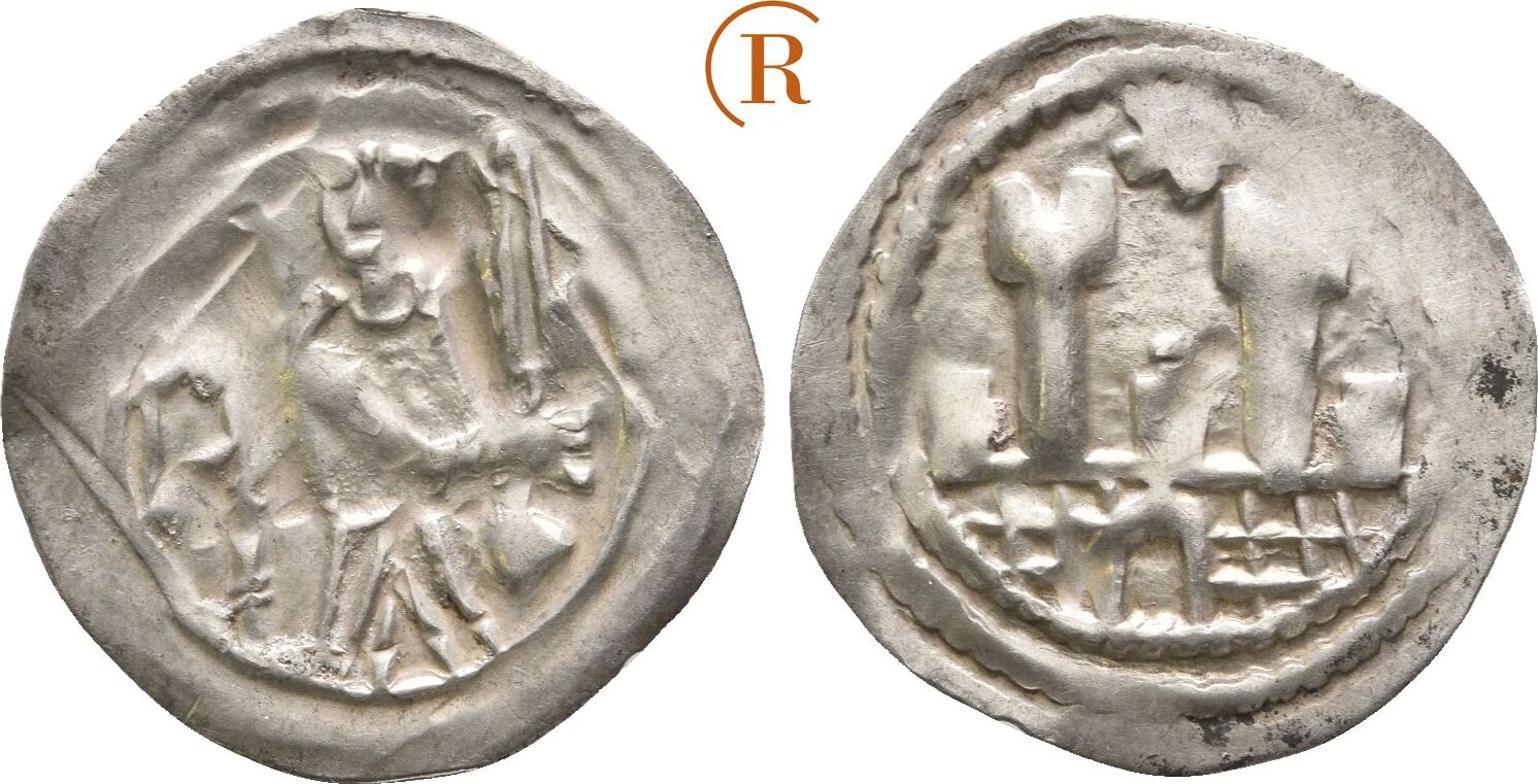 Österreich: Kärnten Herzogtum: Denar St. Veit Ulrich II, 1181-1202: VF ...
