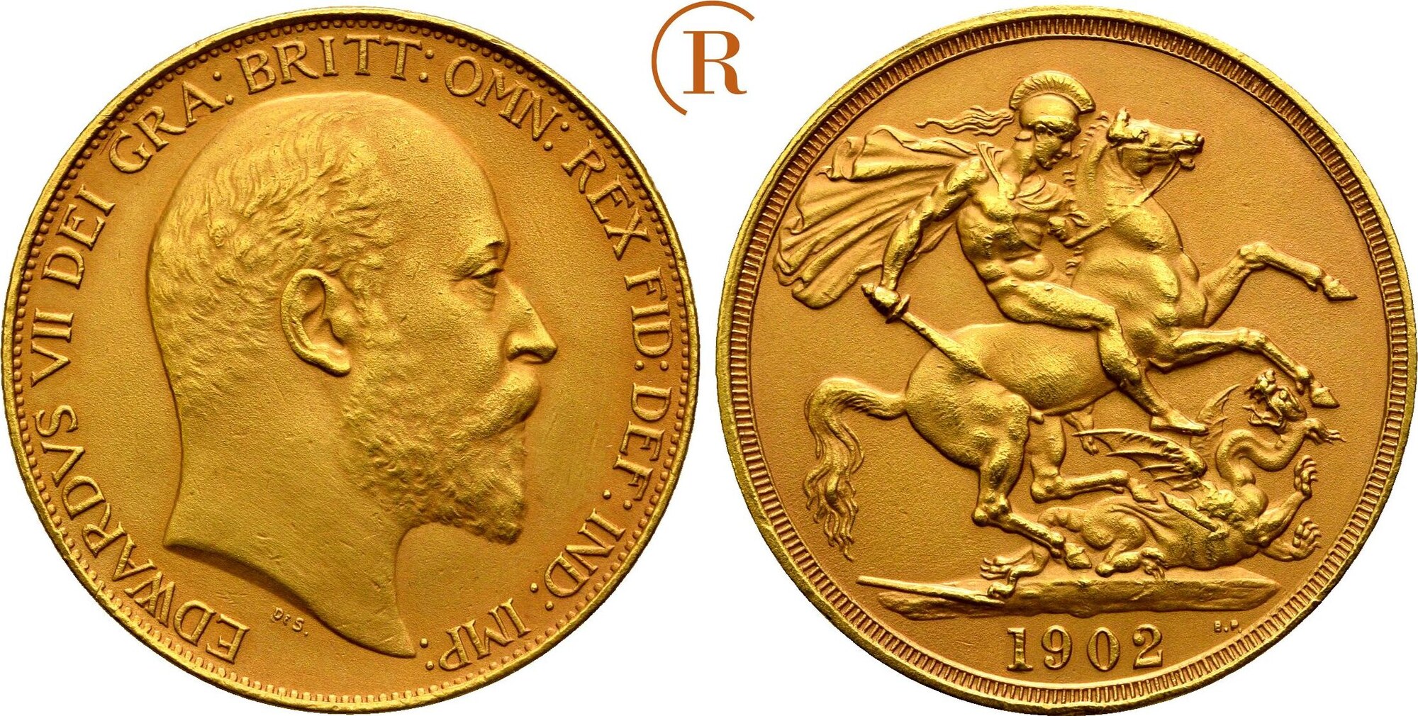 Grossbritannien: 2 Pfund ( Pounds ) London. GOLD 1902 Edward VII, 1901 ...
