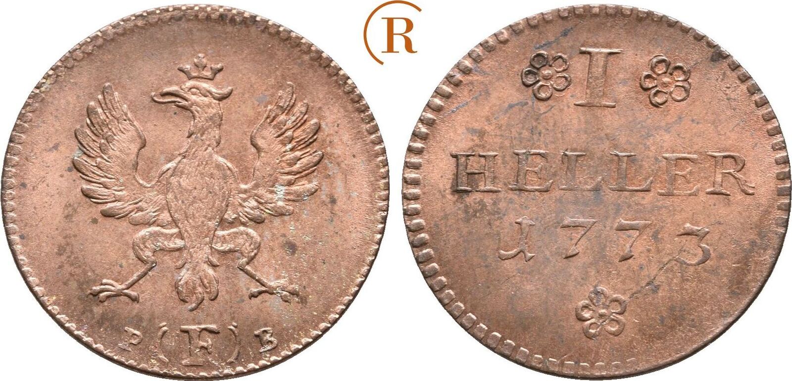 Frankfurt Stadt: 1 Heller 1773 BU, Prachtstück | MA-Shops