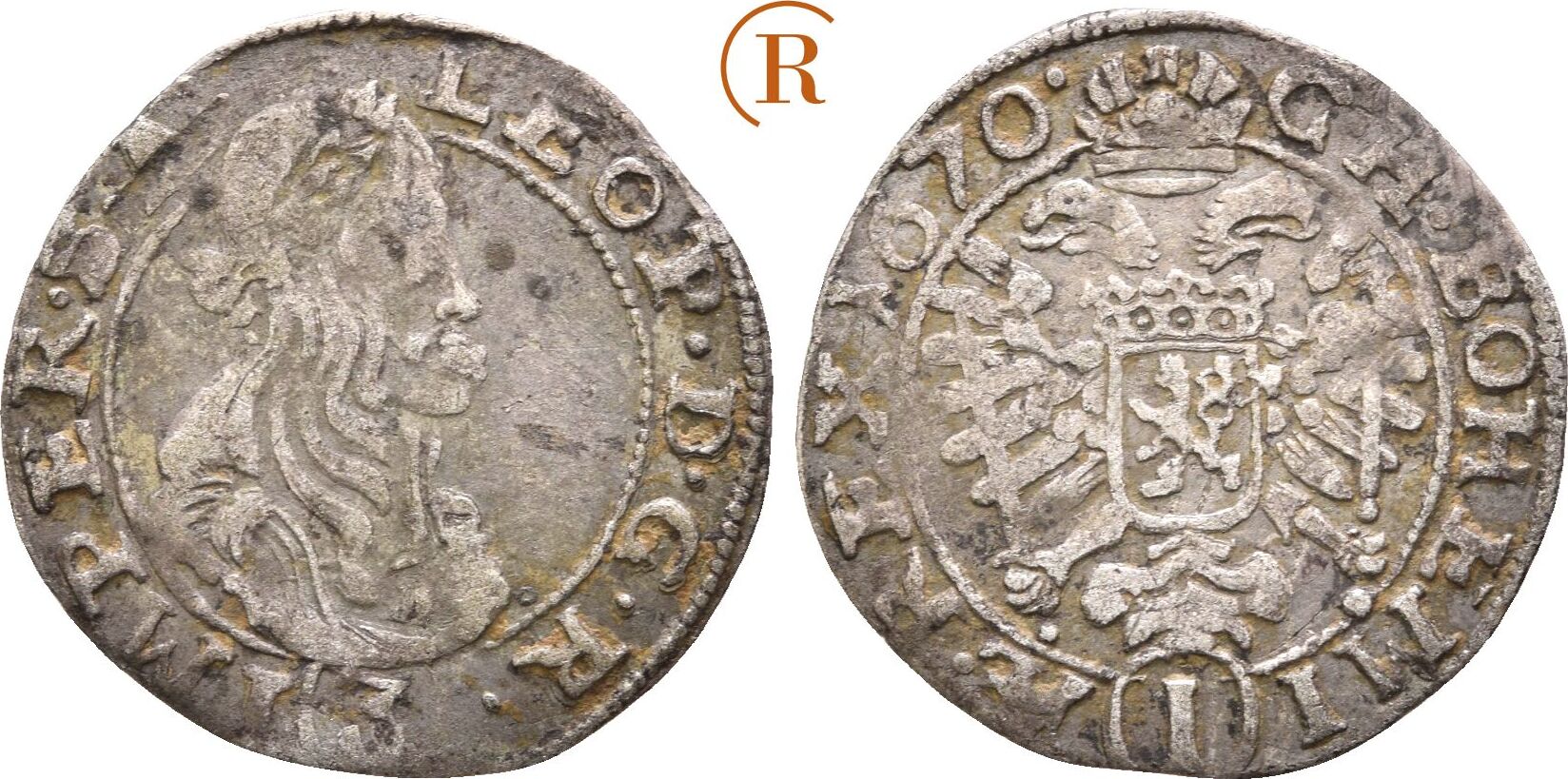 Habsburg: 3 Kreuzer Prag 1670 Leopold I, 1657-1705: VF selten !!! | MA-Shops