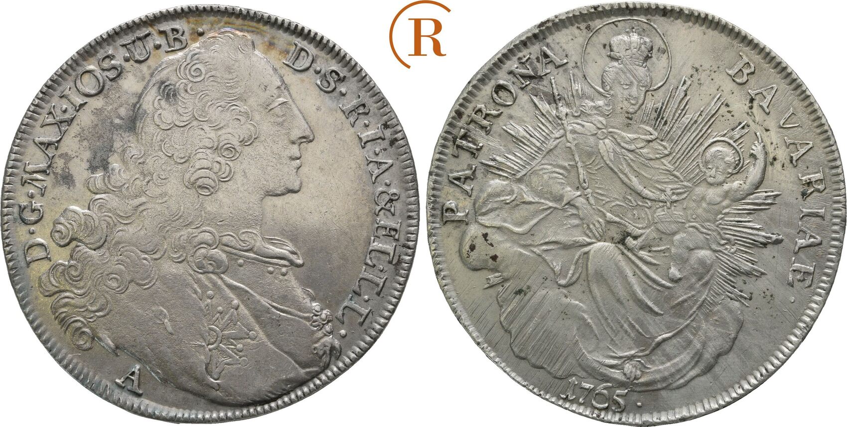 Bayern: Taler, Madonnentaler Amberg 1765 A Maximilian III. Joseph, 1745 ...