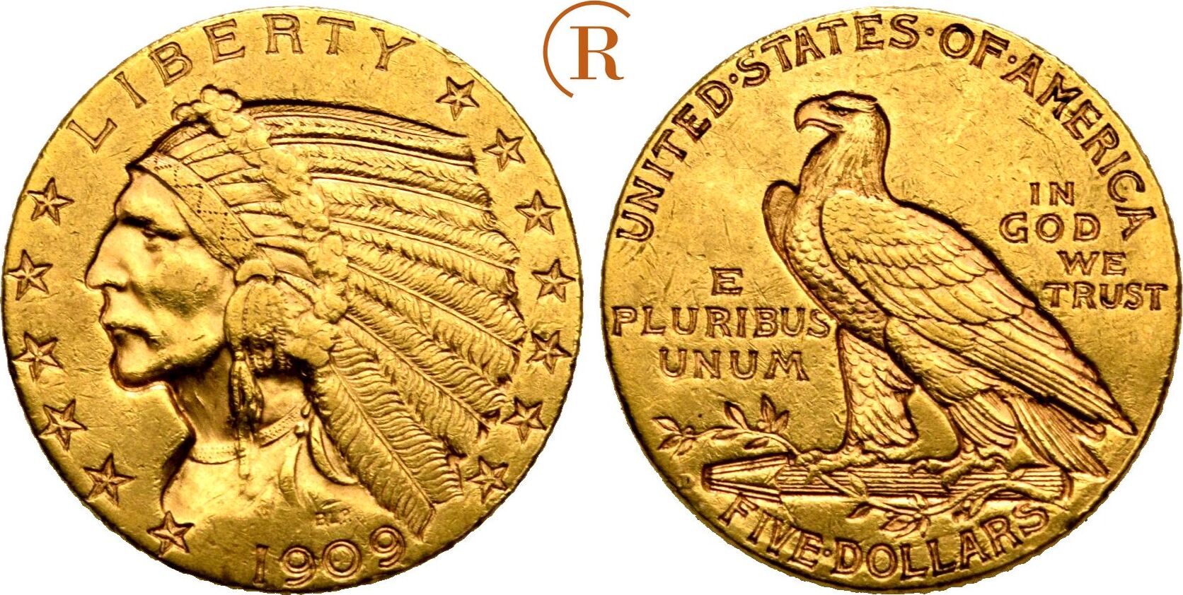 USA: 5 Dollar Denver GOLD 1909 D VF | MA-Shops