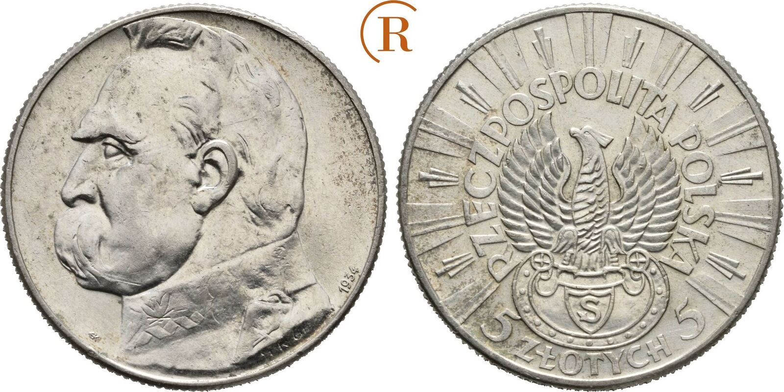 Polen: 5 Zloty 1934 VF-EF | MA-Shops