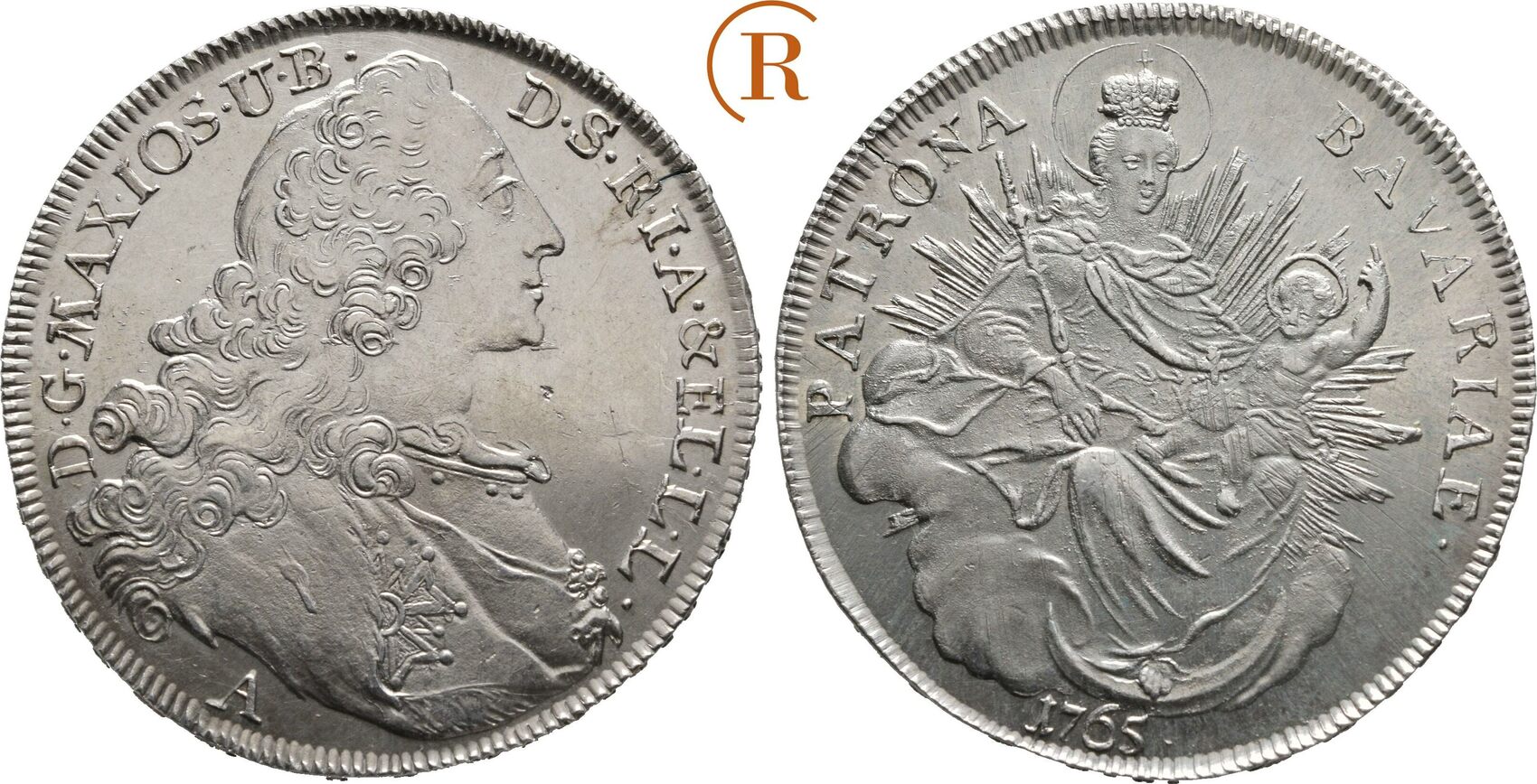Bayern: Taler, Madonnentaler Amberg 1765 A Maximilian III. Joseph, 1745 ...