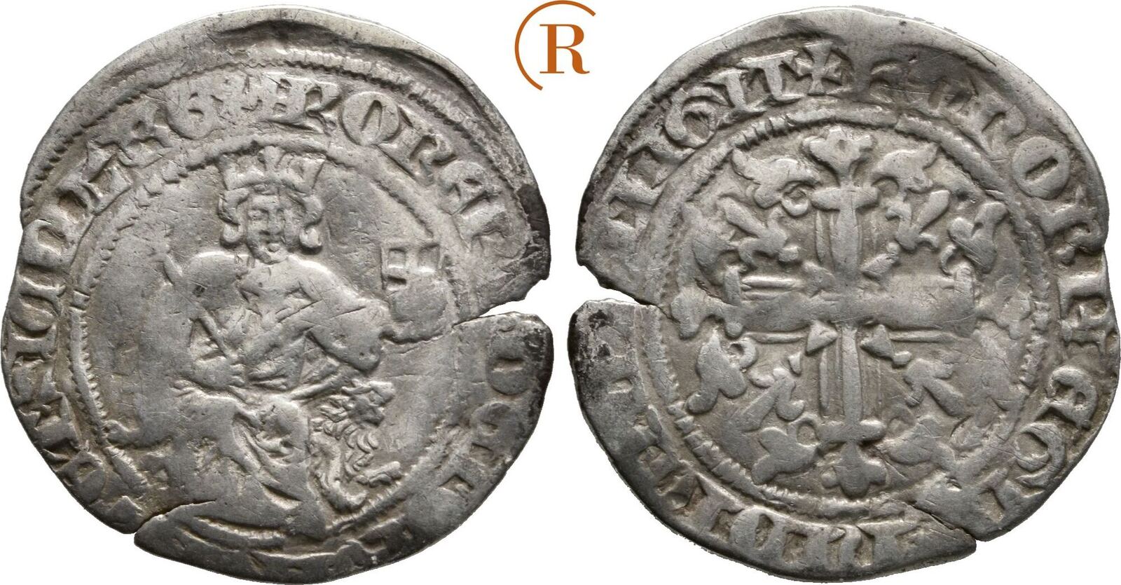 Italien Neapel und Sizilien: Gigliato Robert von Anjou, 1309-1343: VF Schrötlingsfehler am Rand ...