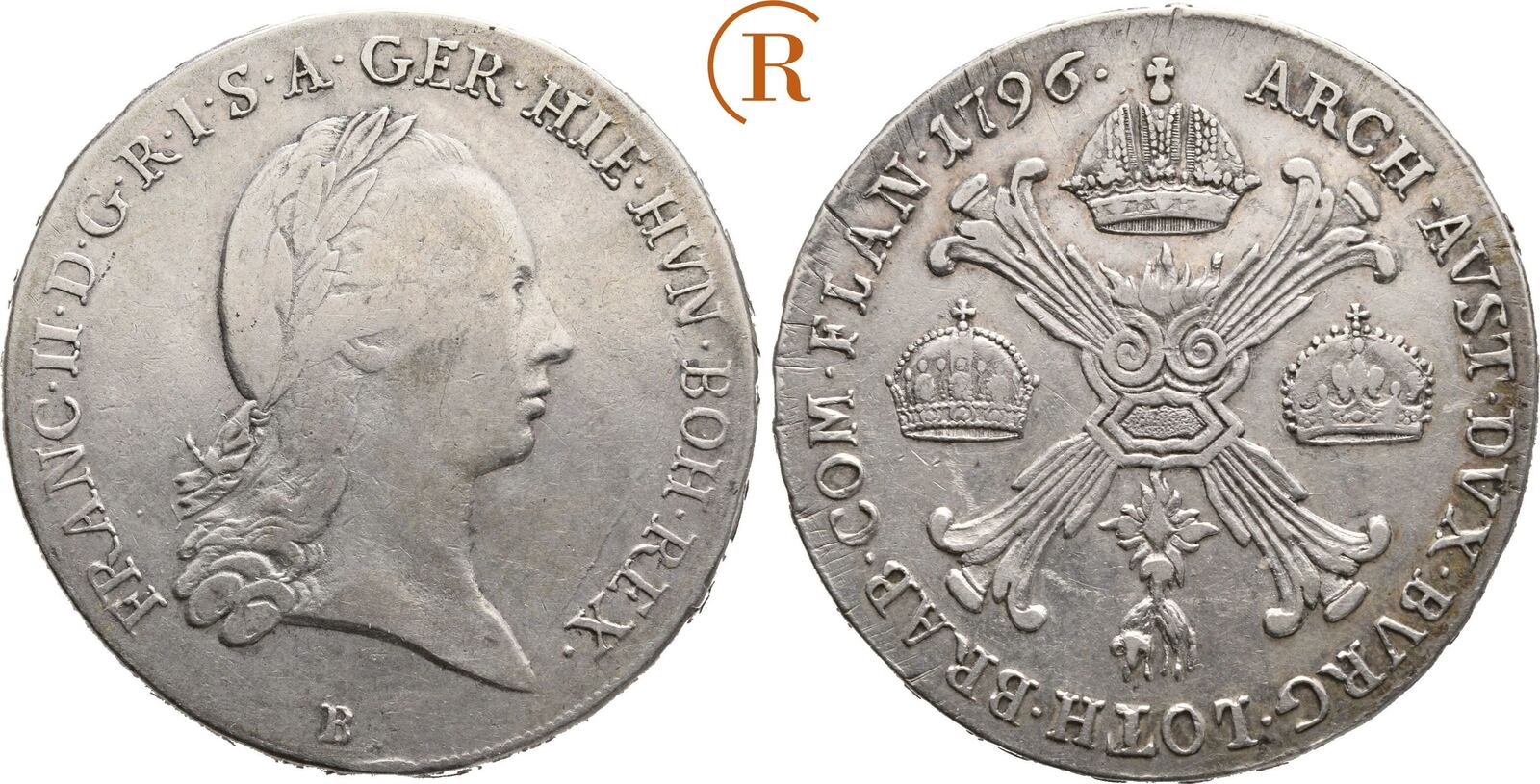 Habsburg: Kronentaler Kremnitz 1796 B Franz II, 1792-1835: VF | MA-Shops