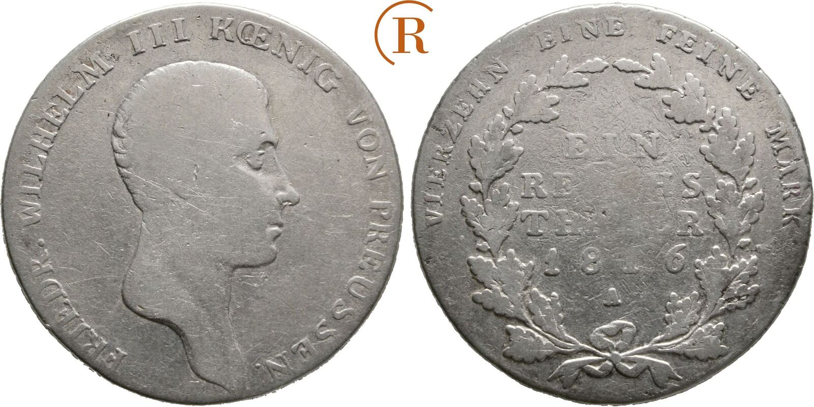 Preussen: Taler Berlin 1816 A Friedrich Wilhelm III, 1797-1840: s | MA ...