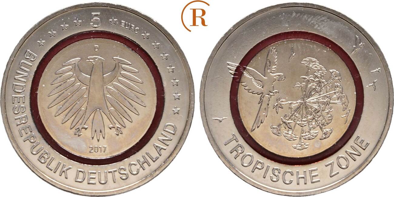 BRD: 5 Euro Tropische Zone 2017 D BU | MA-Shops