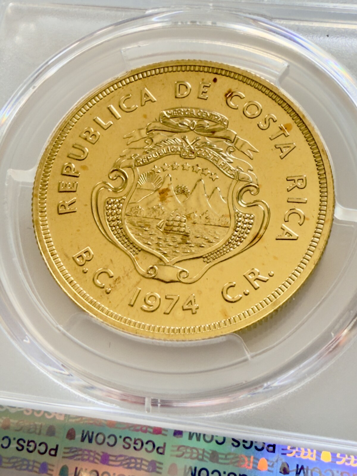 Costa Rica – 1974 – 1500 Colones – Giant Anteater MS69 | MA-Shops