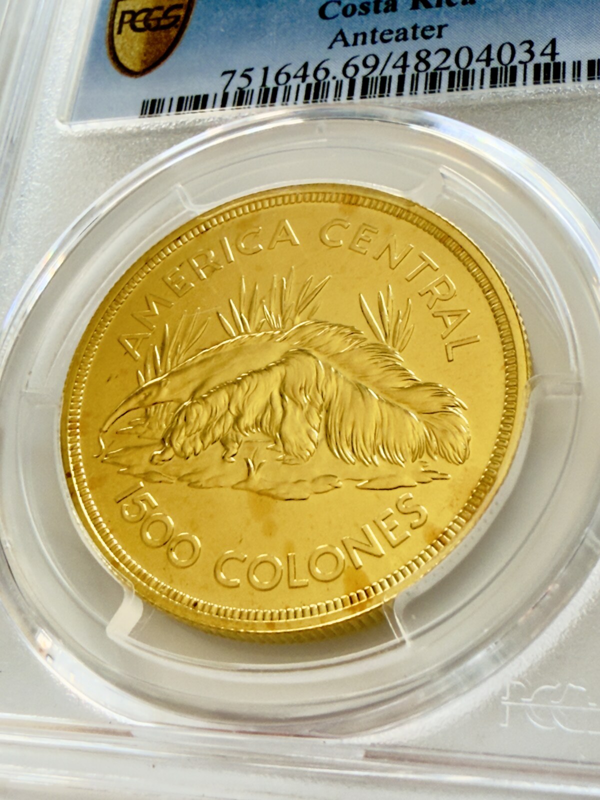 Costa Rica – 1974 – 1500 Colones – Giant Anteater MS69 | MA-Shops