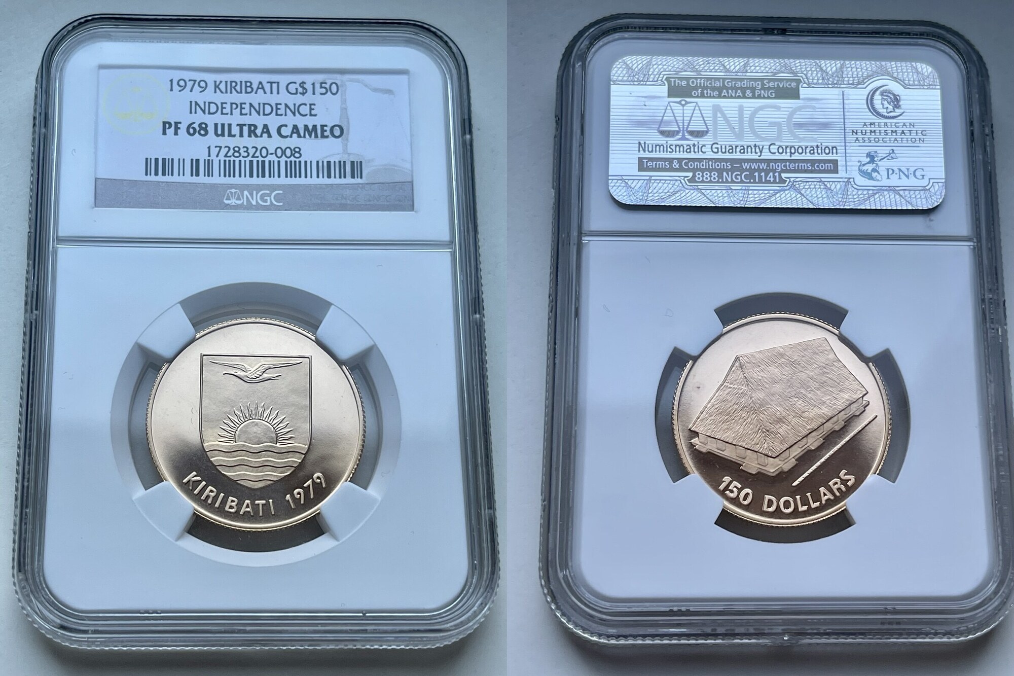 G$150 Kiribati - Independence - 150 Dollar Proof - 1979 NGC PF 68 ULTRA ...