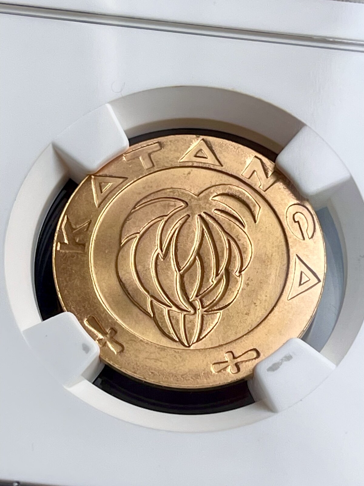 5F Katanga - 5 Francs Gold Coin - 1961 NGC MS 65 | MA-Shops