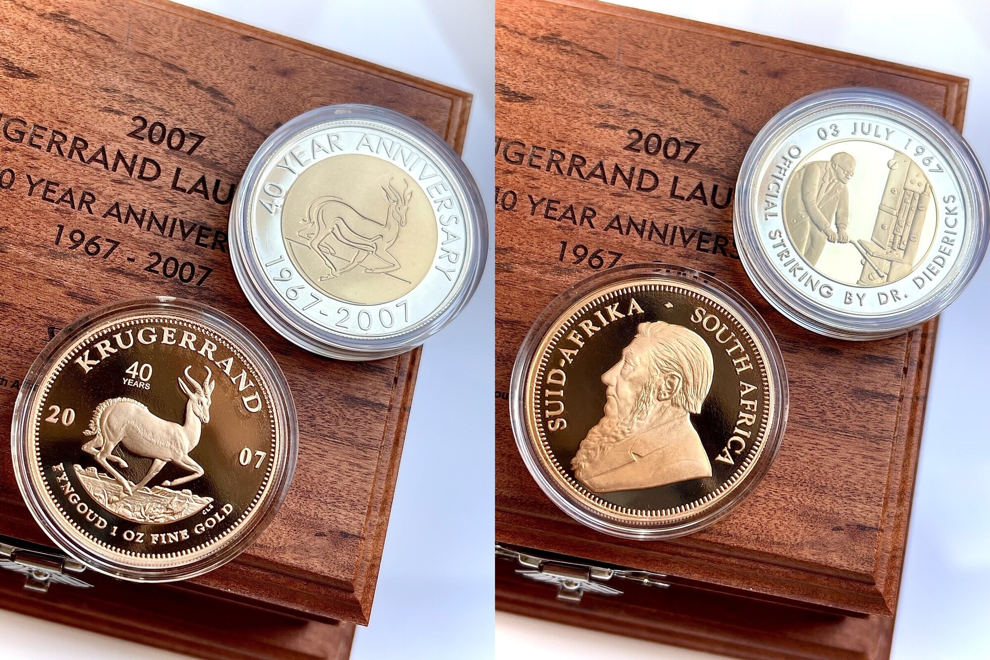 S.AFRICA KRand Krugerrand 2007 Mintmark 40th Anniversary 1oz Proof Gold ...