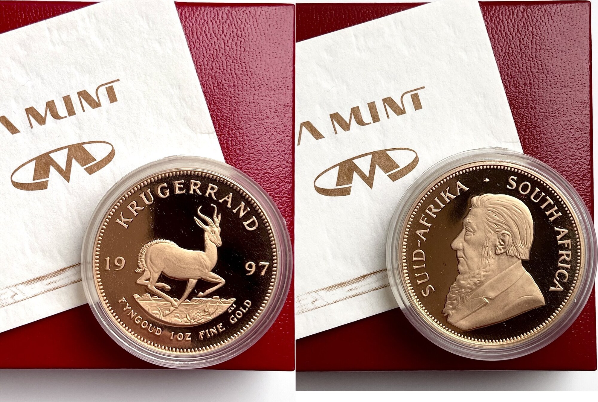 Südafrika Krügerrand Krugerrand 1997 1oz Proof Gold Coin | MA-Shops