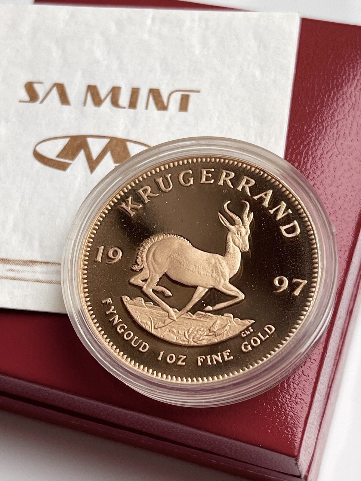 Südafrika Krügerrand Krugerrand 1997 1oz Proof Gold Coin | MA-Shops