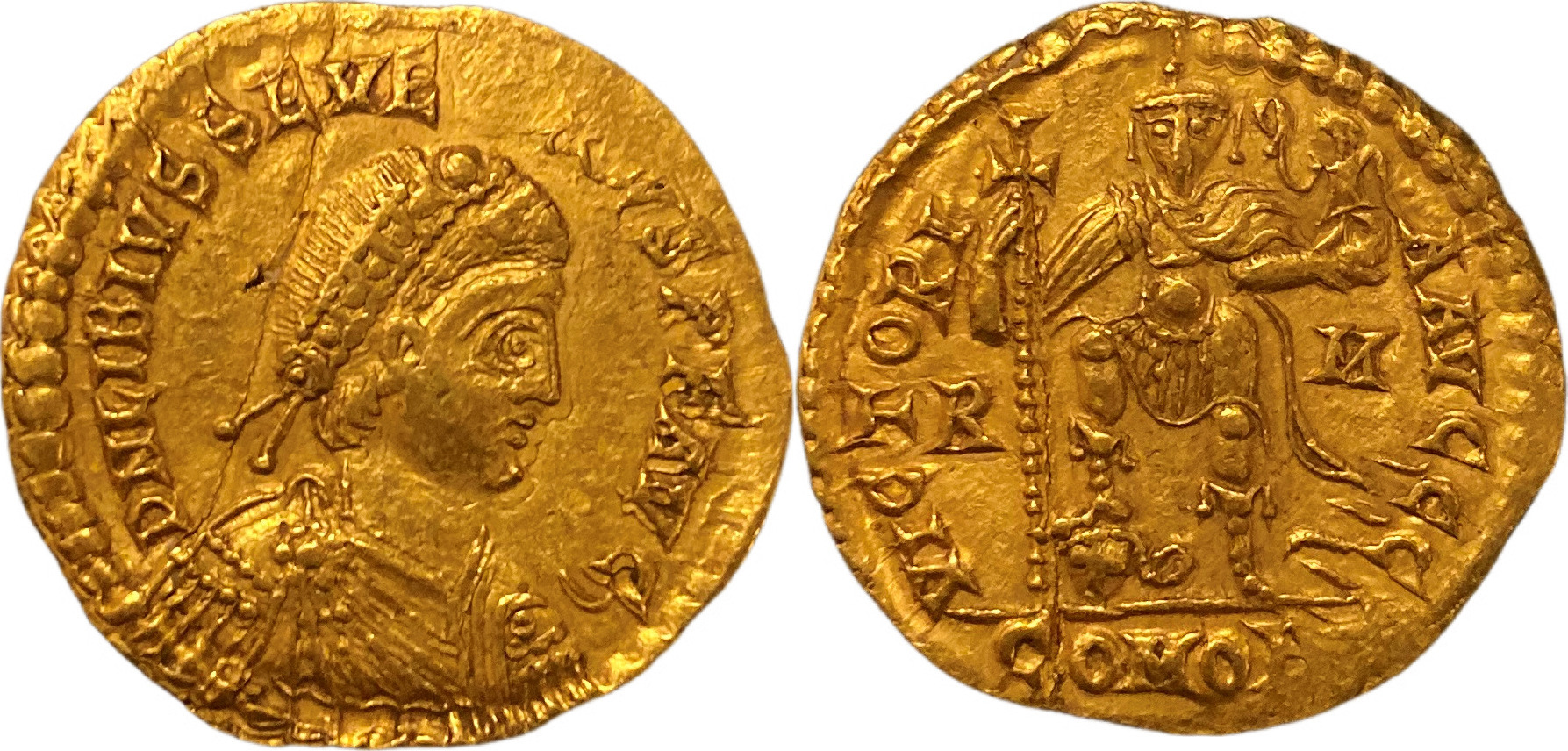 Antike Solidus 461-465 AD Libius Severus (461-465 Ap J.C) | MA-Shops