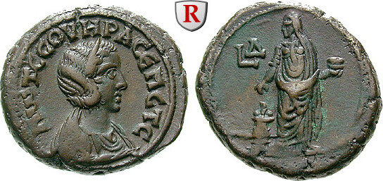 Egypt Tetradrachm Jahr 4 = 246-247 Alexandria, Otacilia Severa, Frau ...