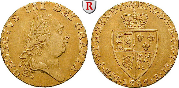 Great Britain Guinea 1787 George III, 1760-1820 good very fine | MA-Shops