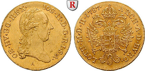 Holy Roman Empire Ducat 1787 Joseph II, 1765-1790, Gold, 3,49 g nearly ...
