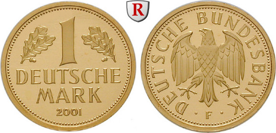 Commemoratives 2001 nach unserer Wahl A-J 1 DM 2001, our choice, A-J ...