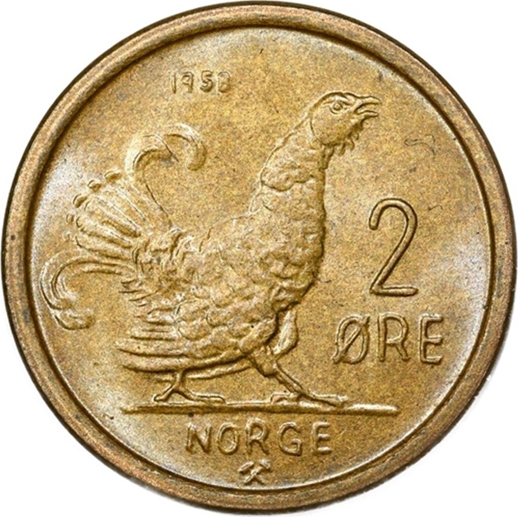 Mynter 2 Øre 1958 Kv 0 | MA-Shops