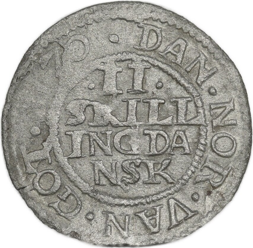 Mynter Christian V - 2 Skilling 1670 Kv 1, renset | MA-Shops