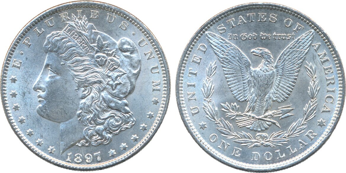Mynter 1897 USA Morgandollar Kv 0 | MA-Shops