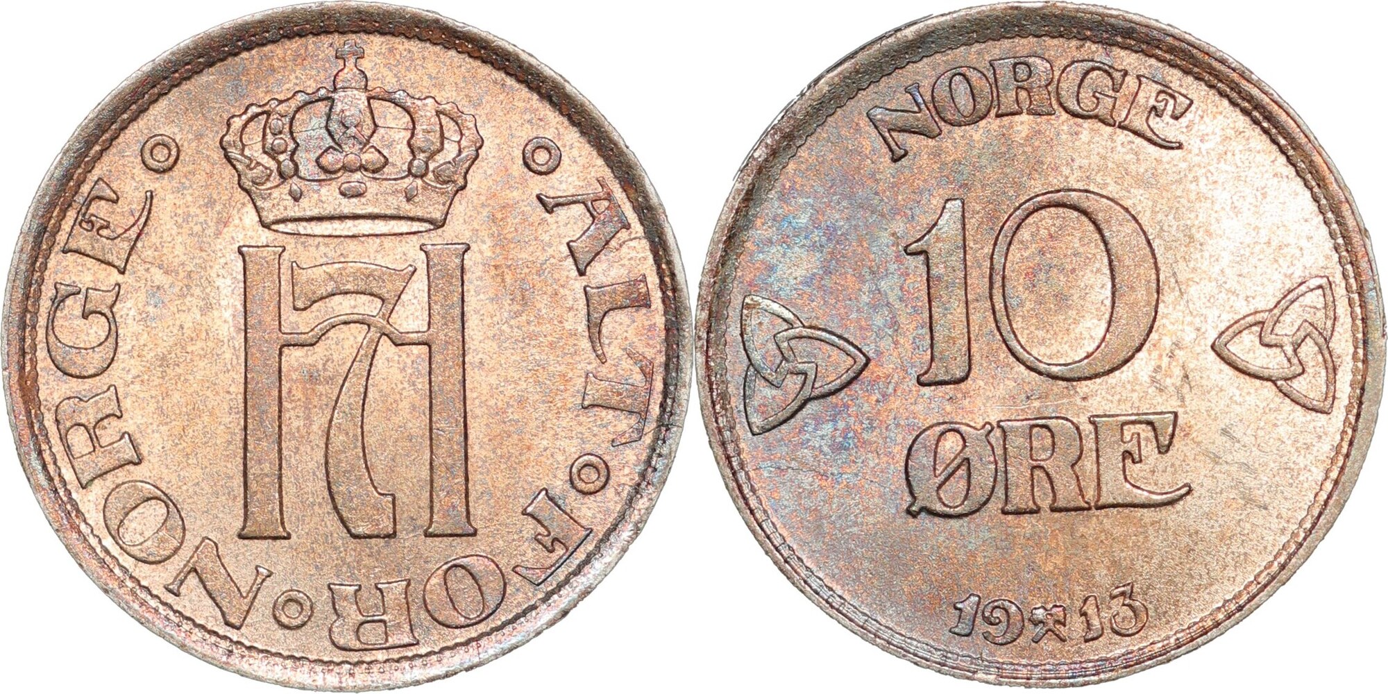 Mynter 10 Øre 1913 Kv 0 | MA-Shops