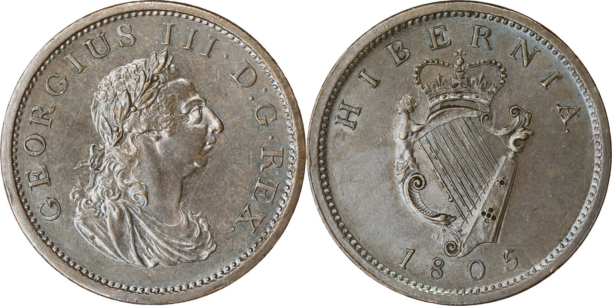 Mynter Penny 1805 AU Ireland | MA-Shops