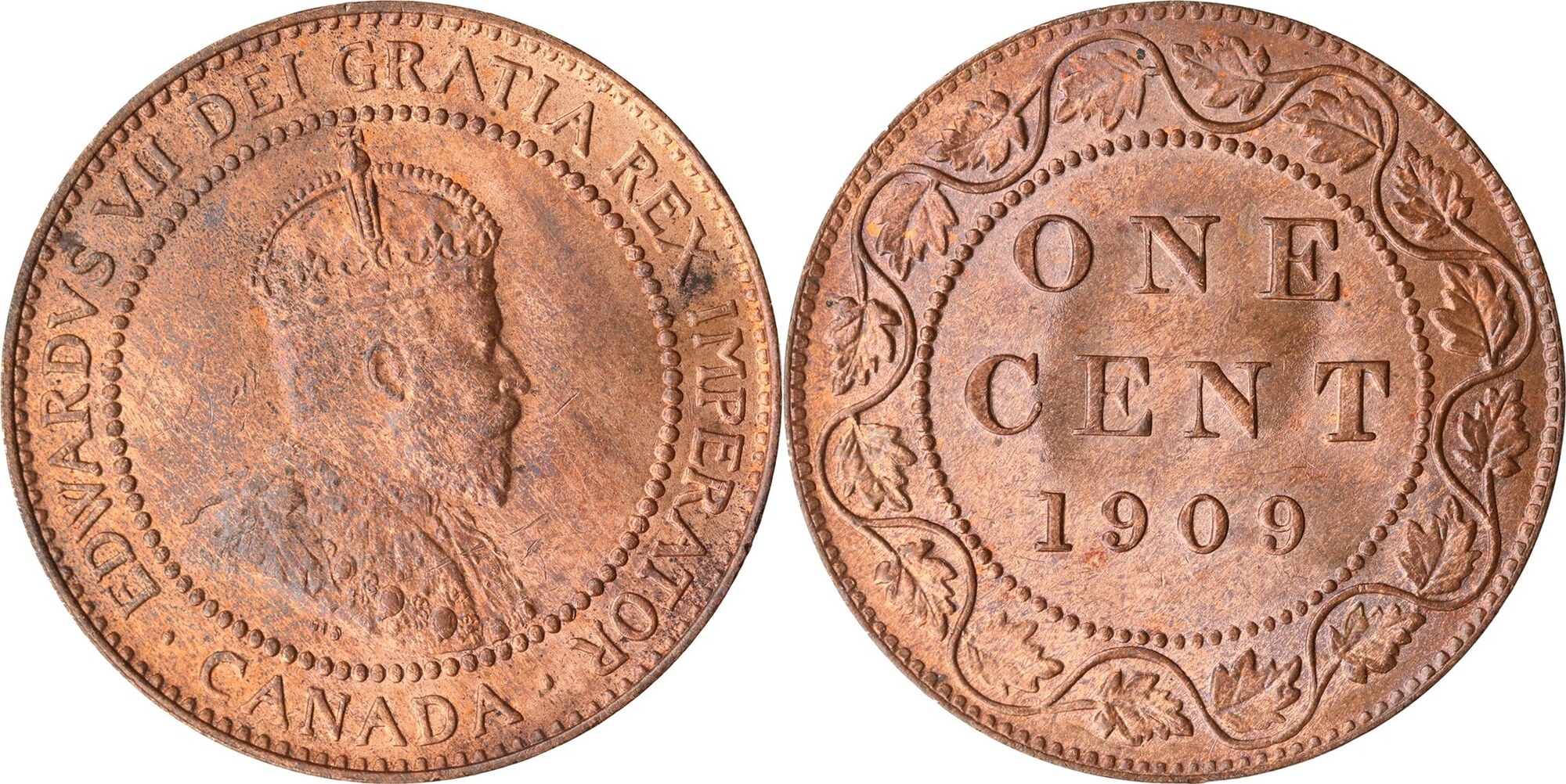 Mynter 1 Cent 1909 Canada UNC | MA-Shops