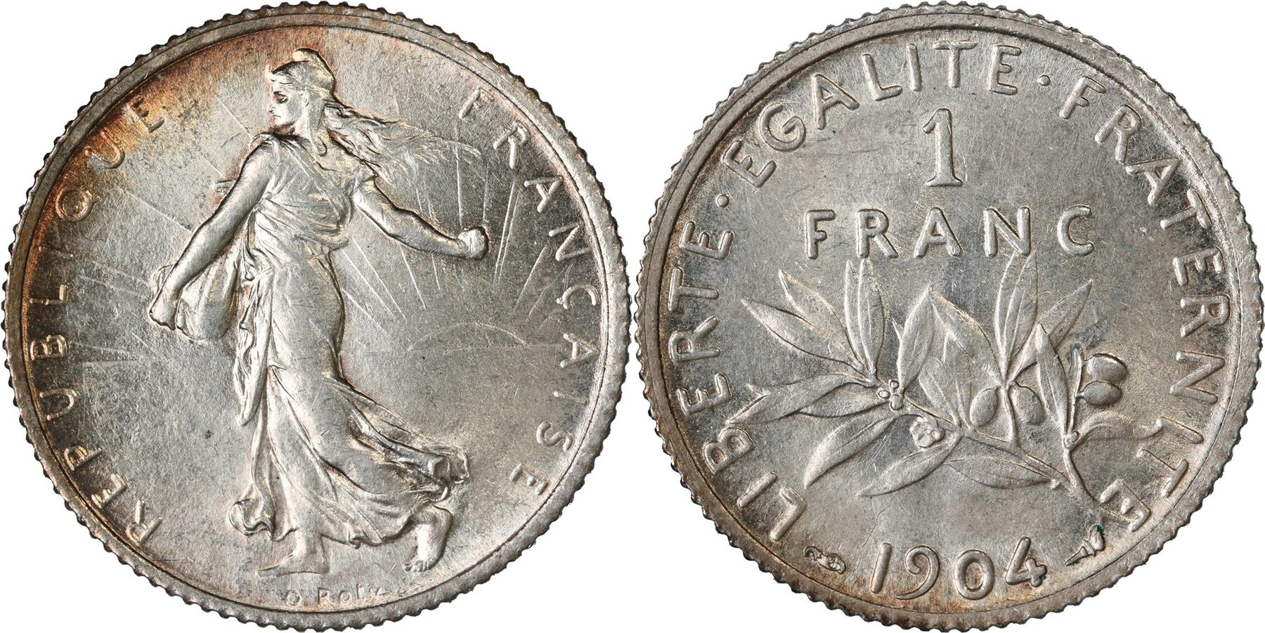 Mynter 1 Franc 1904 France UNC | MA-Shops
