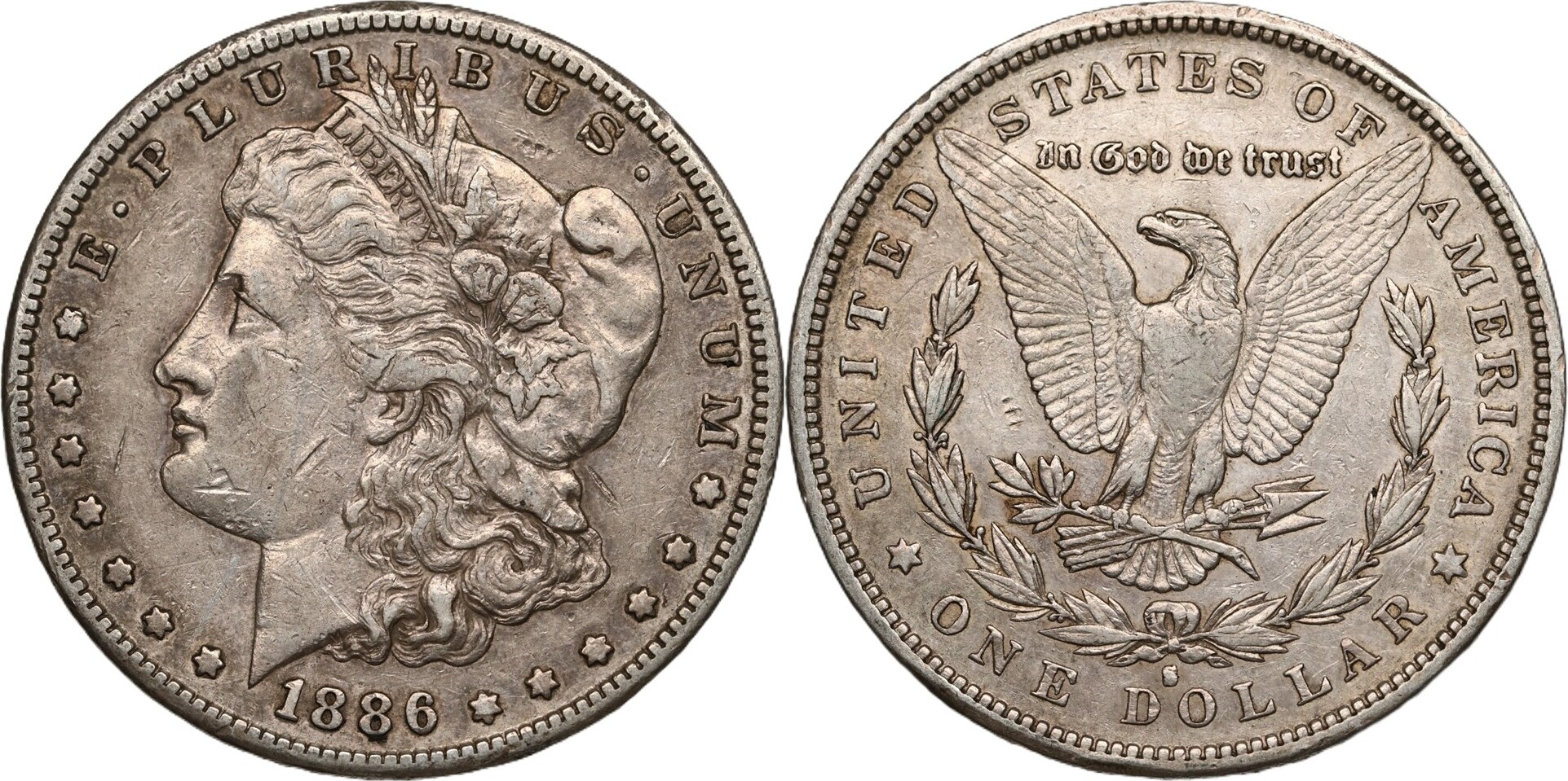 Mynter Dollar USA 1886-S Kv VF | MA-Shops