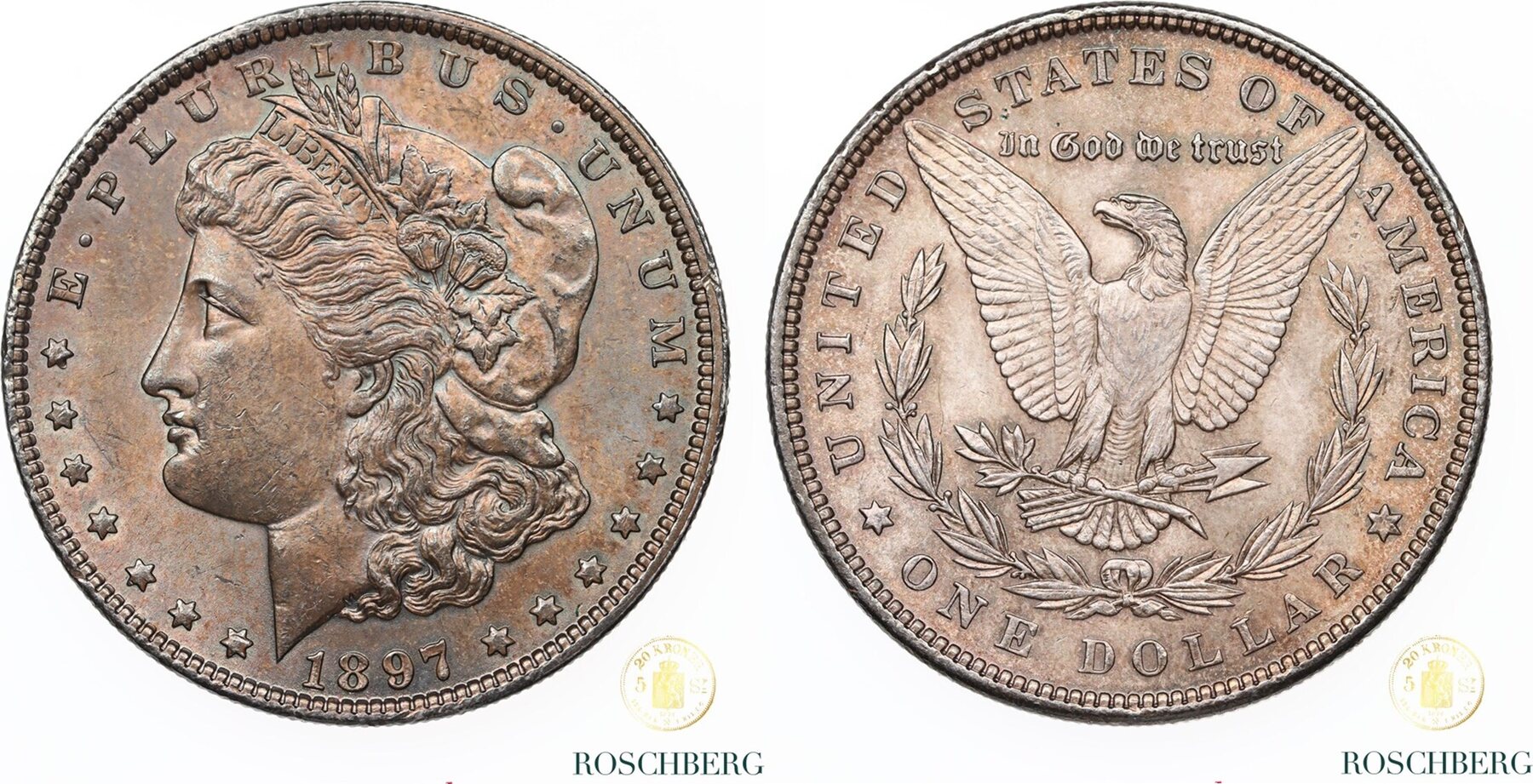 Mynter Dollar 1897 USA Kv UNC | MA-Shops