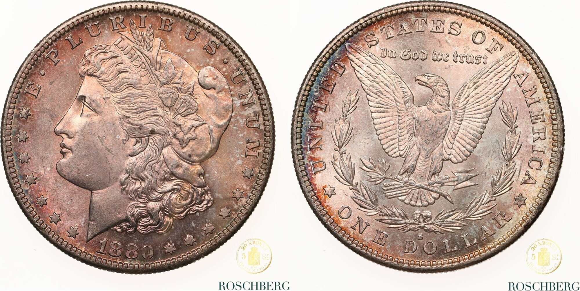 Mynter Dollar USA 1880-S UNC | MA-Shops