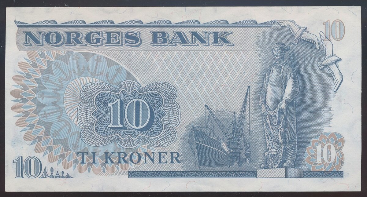 Sedler 10 Kroner 1972 QI Erstatning Kv 0 | MA-Shops